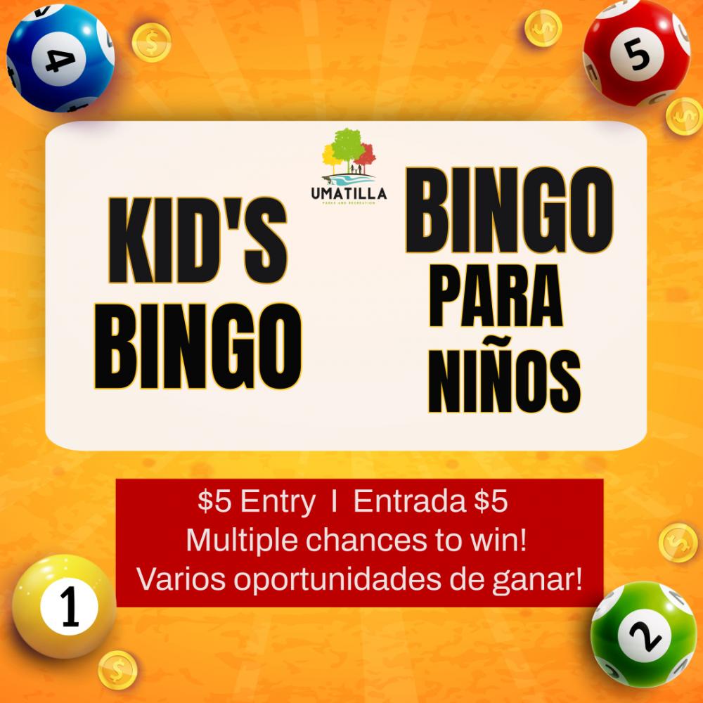 Kid's Bingo - Spring 2024 | Umatilla, Oregon